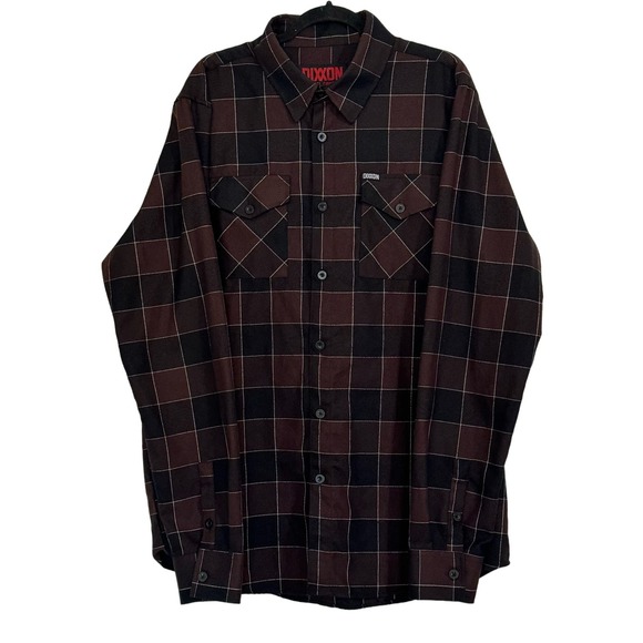 DIXXON | Shirts | Dixxon Flannel Company Form And Function Brown Black ...